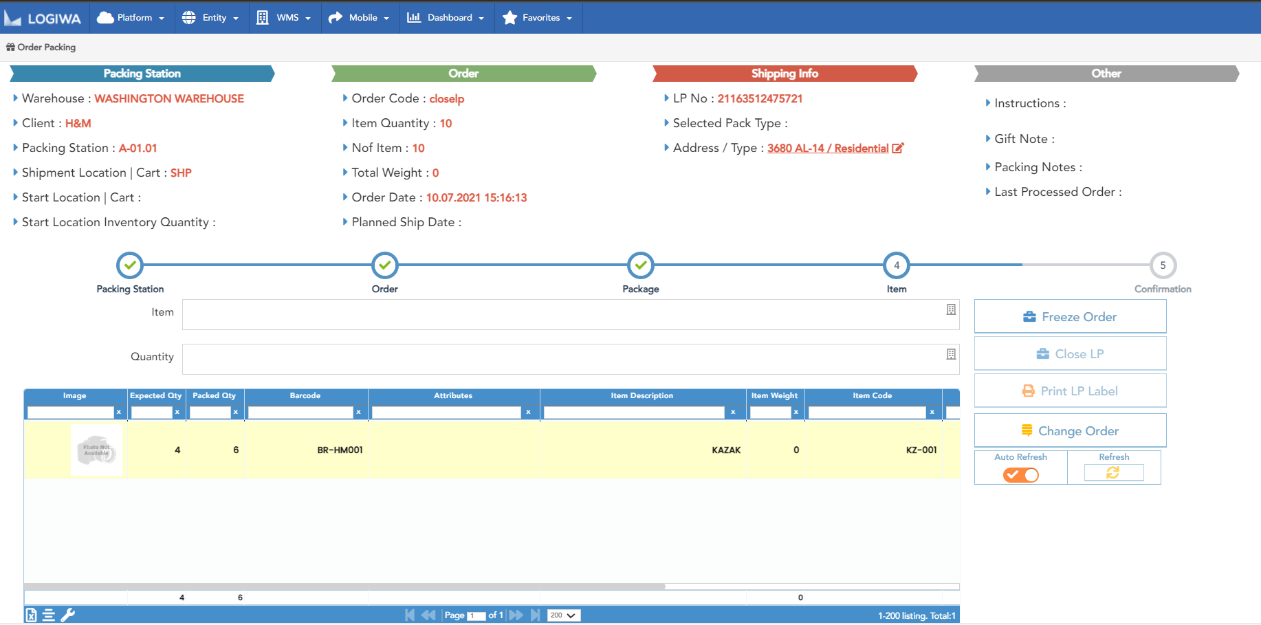 Create Multiple Labels for an Order