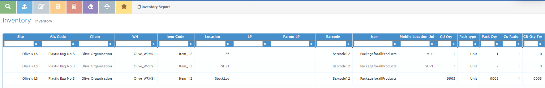 Tracking Packaging Material Inventory Levels