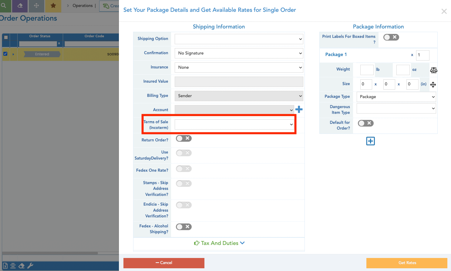 Incoterms in UPS Commercial Invoices