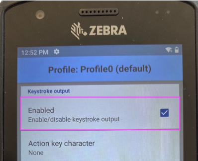 Zebra TCx: Auto-Enter and System Keyboard Setup
