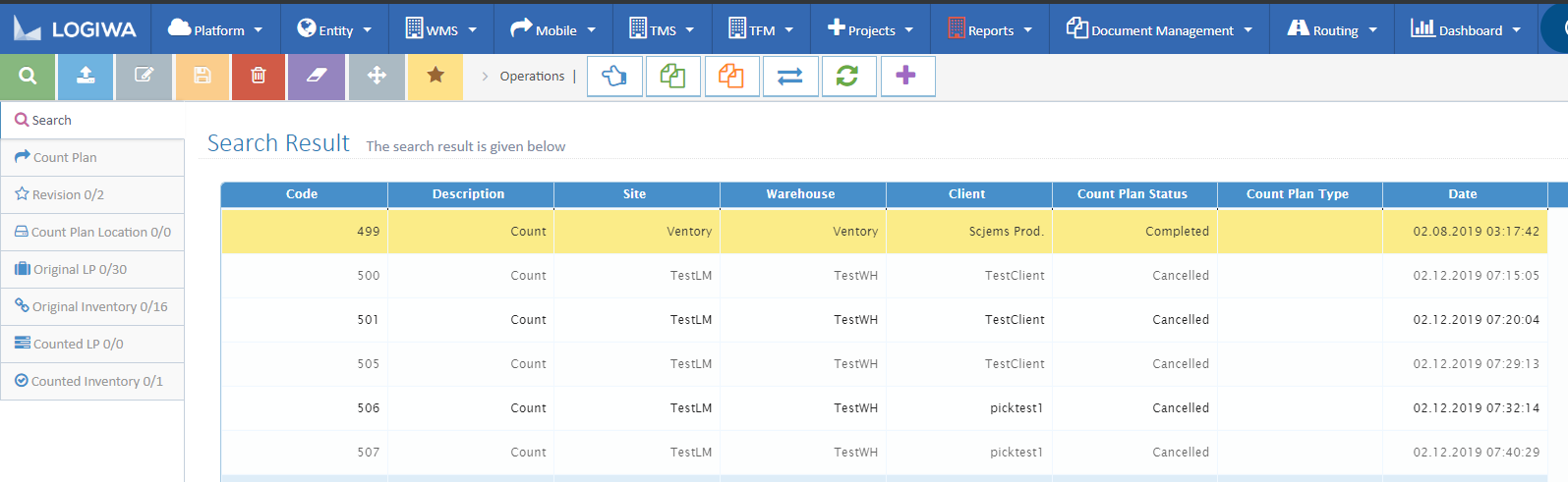 How do I assign a count plan location?