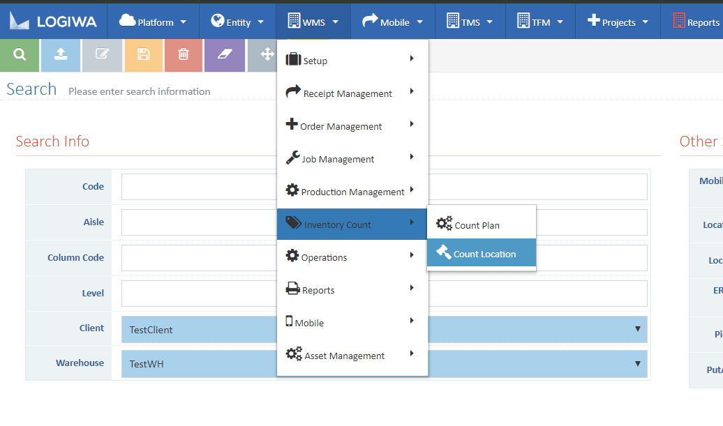 How do I assign a count plan location?