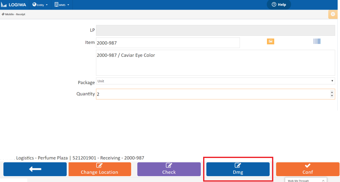 How can I mark inventory damaged?