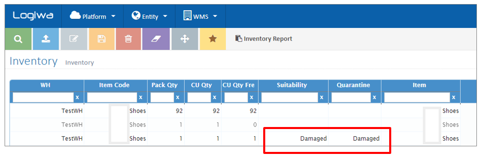 Why do I get the Check Inventory status?