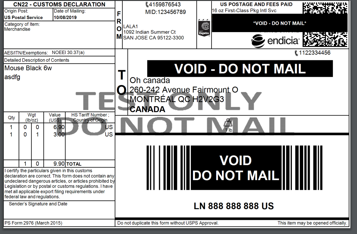 How to Get the Customs Declaration Document