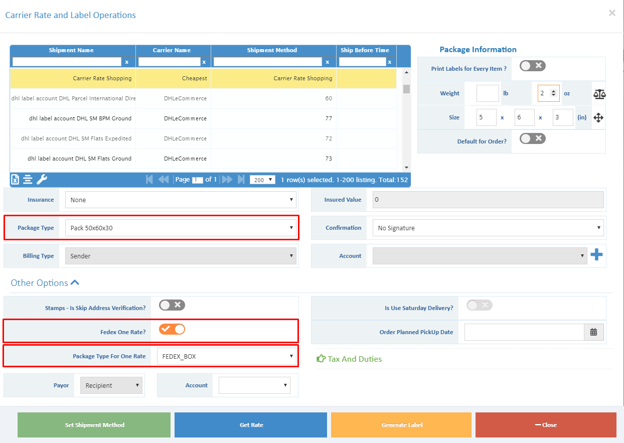 How to Manage FedEx - One Rate?