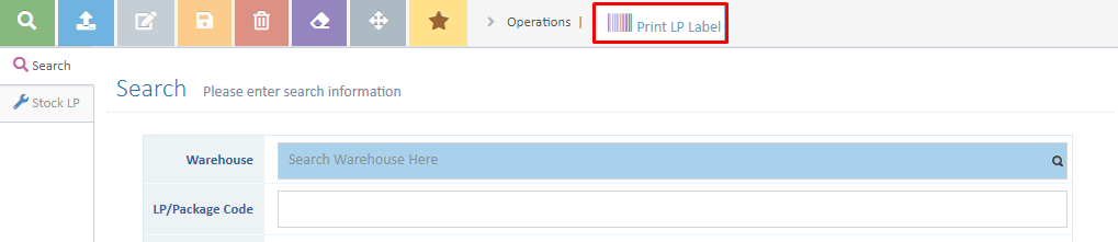How to Create Unassigned Pallet/LP Labels